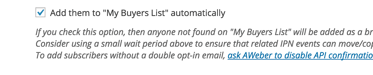 New Feature: Add New Subscribers To Your AWeber Lists Automatically